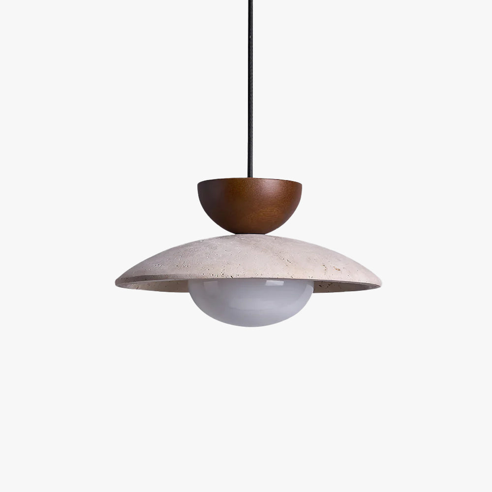 Clave LED Pendant Light Travertine Wood Yellow Luxury Home Lighting ...